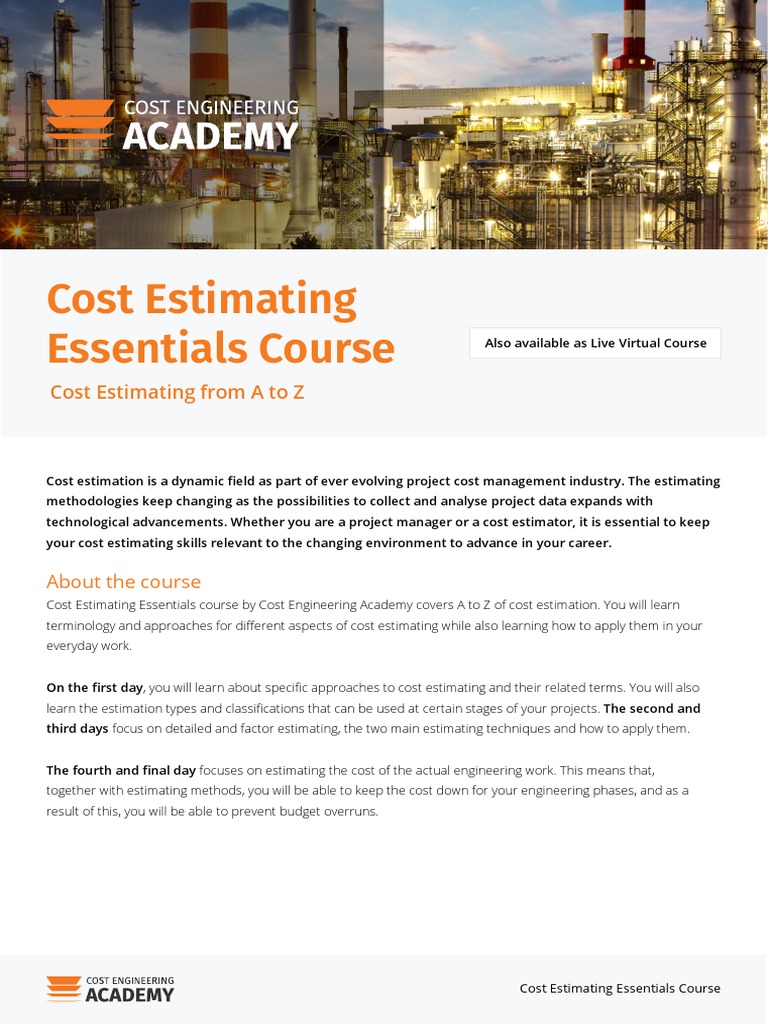 Cost Estimating Essentials | PDF | Engineering | Cost Accounting
