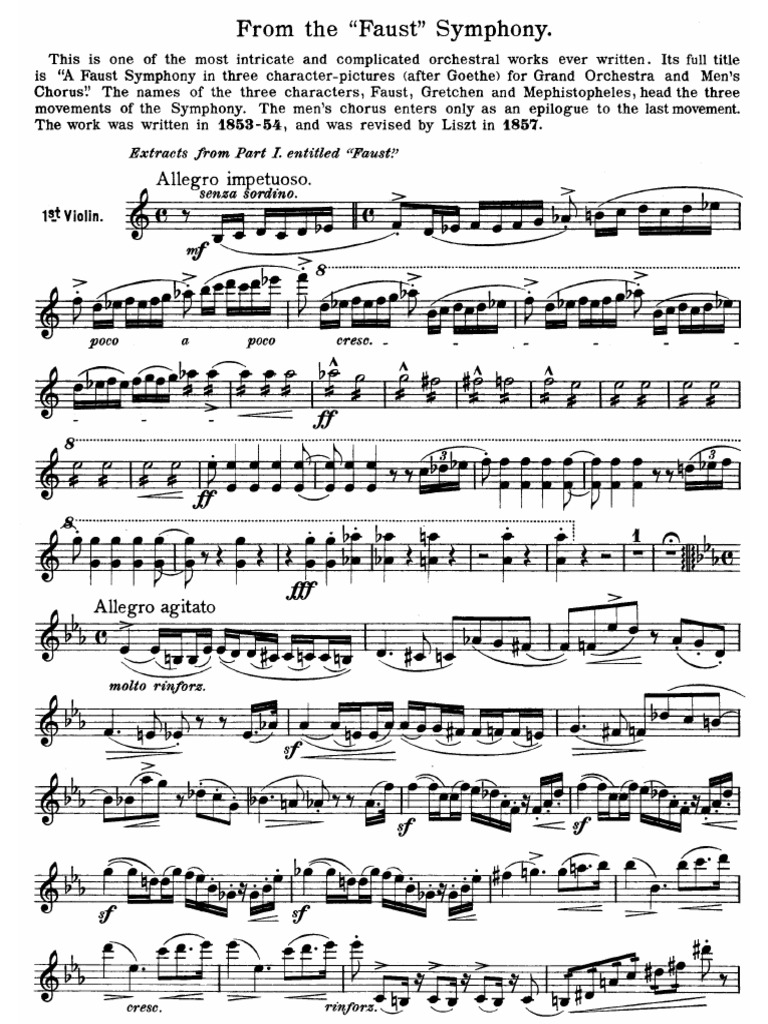 Liszt Faust Symphony | PDF