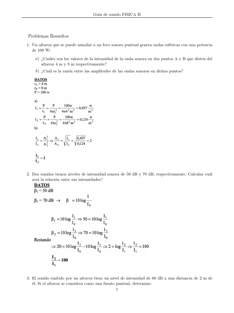 Guia Sonido | PDF | Sonido | Decibel