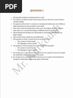 Collection of Muet 2020 Sample Writing Questions | PDF | Word