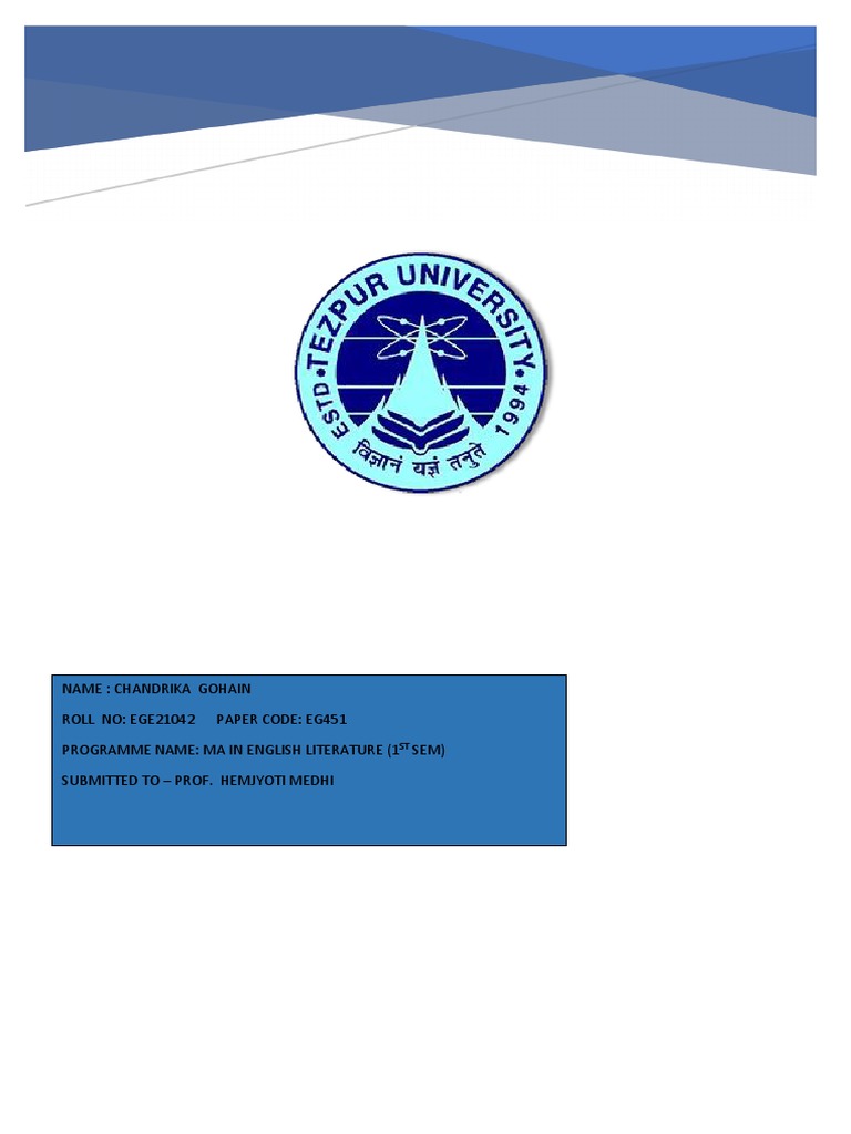 The Theory of Objective Co Relative Is One of The Most Critical ...