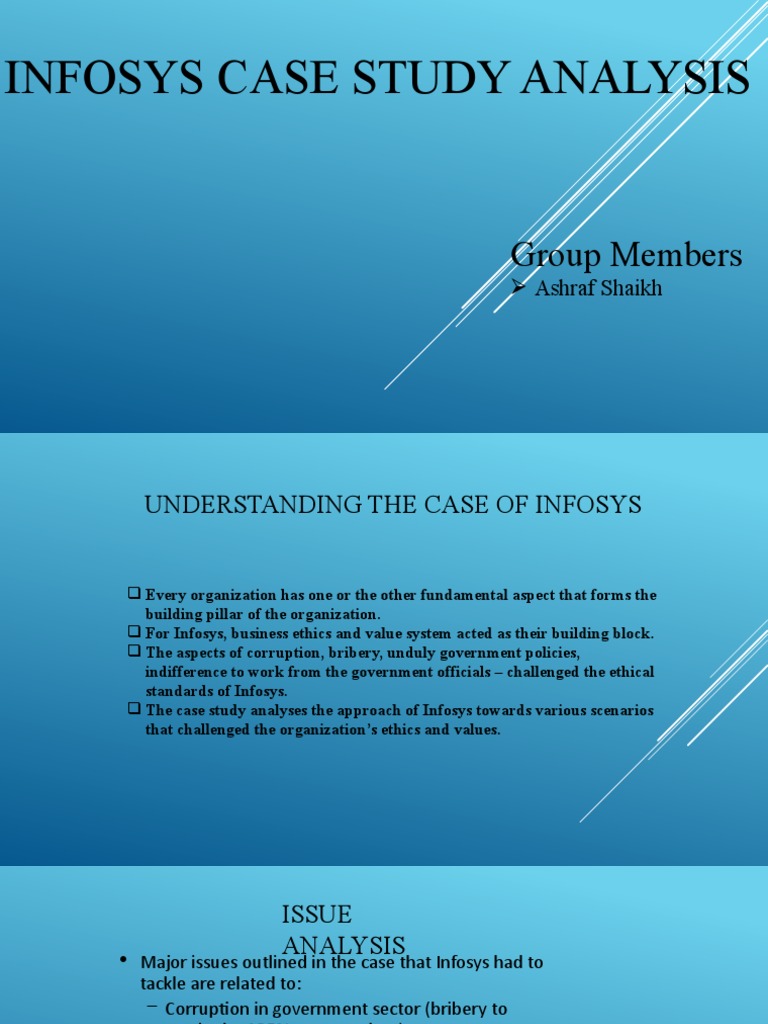 Case Study Analysis - Infosys | PDF | Bribery | Political Corruption