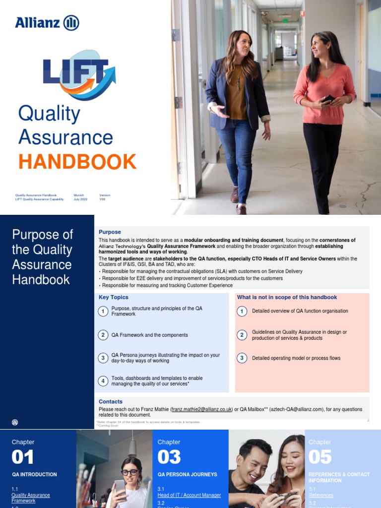 Quality Assurance Handbook | PDF | Quality Assurance | Customer Experience