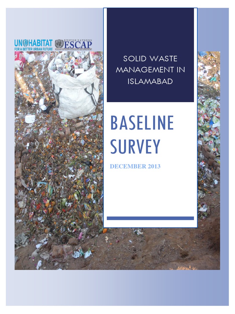Baseline Survey Islamabad Finalised | PDF | Waste Management | Recycling