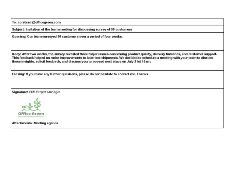 Activity Template - Invitation Email | PDF