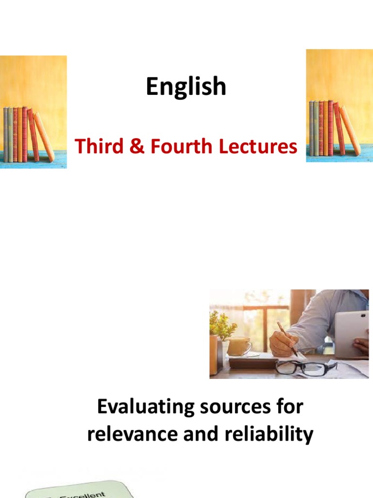 Evaluating Sources for Relevance- TITLE Assessing Sources for ...
