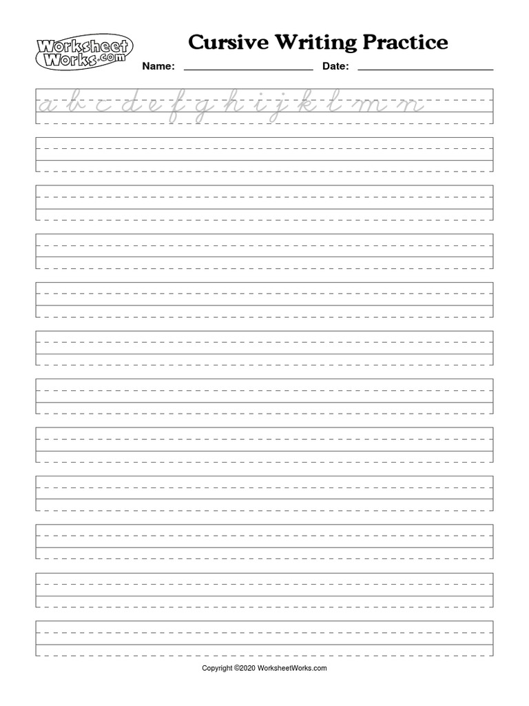 Cursive All Alphabet | PDF