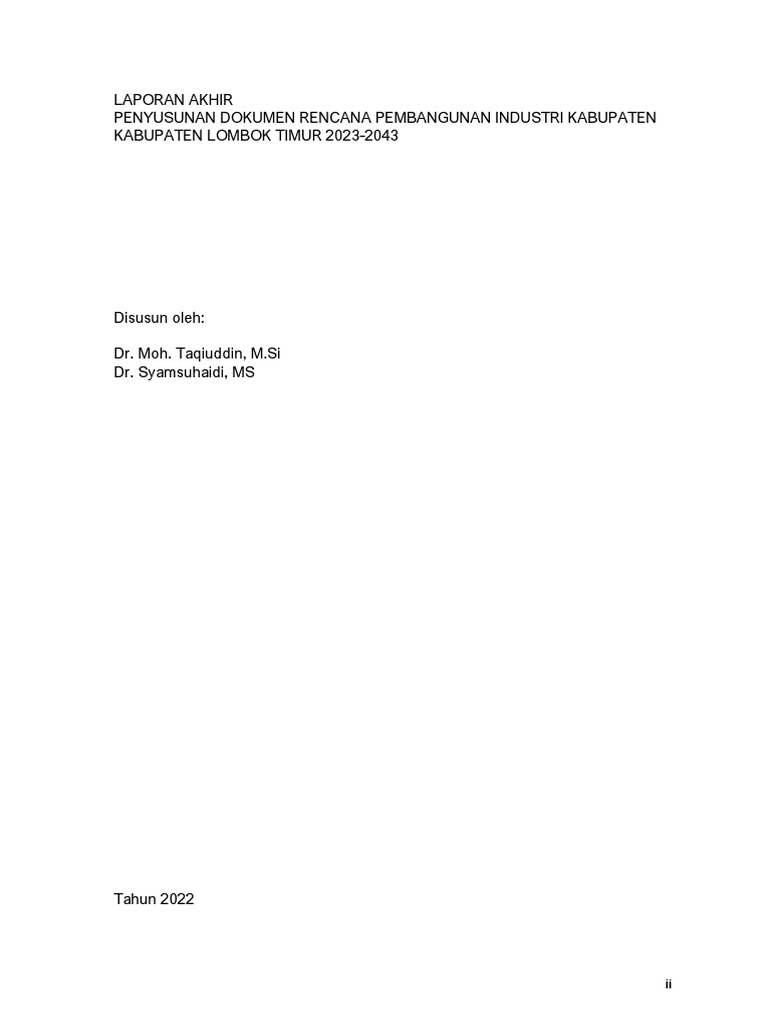 0-Dokumen RPIK 2023-2043 | PDF