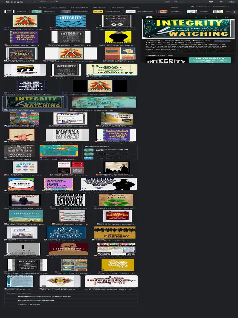 Integrity Poster - Google Search | PDF | Mass Media | Communication