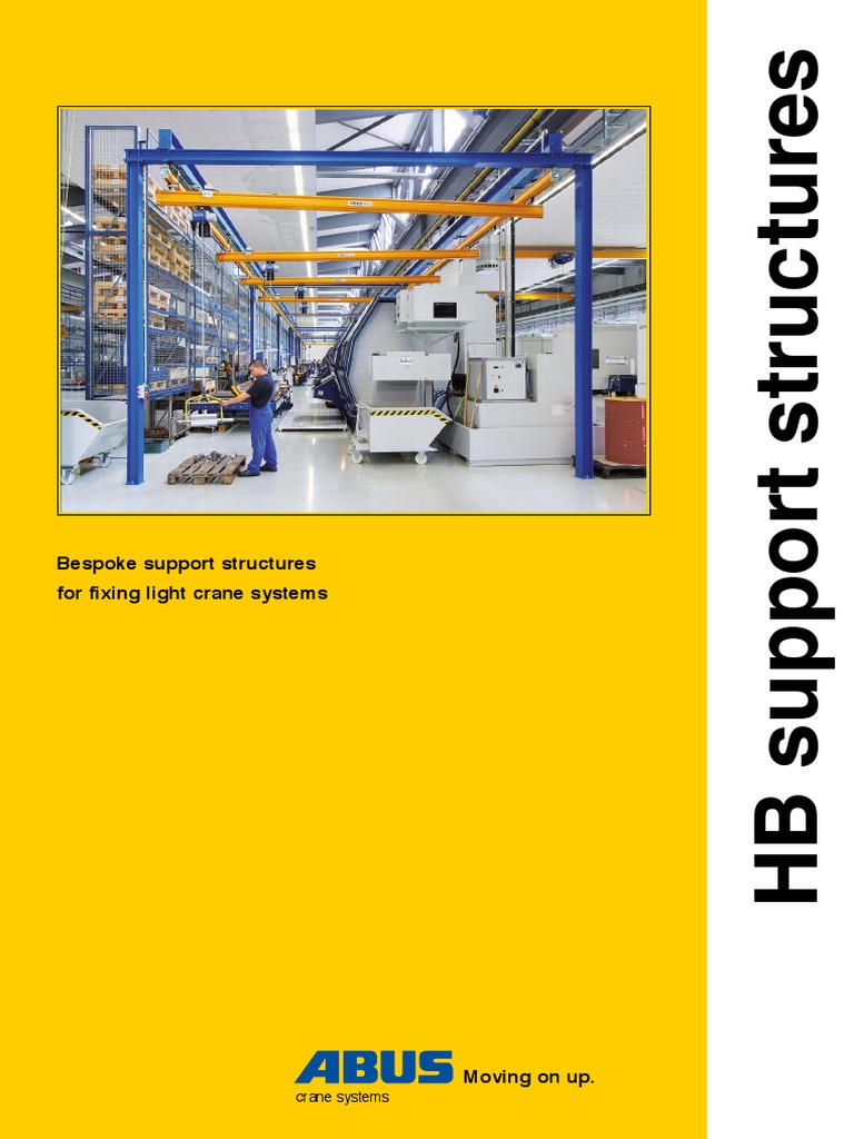 ABUS Crane Support Structures Guide | PDF | Crane (Machine) | Screw
