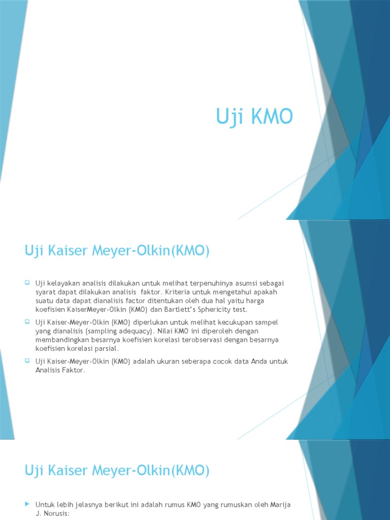 Uji KMO | PDF