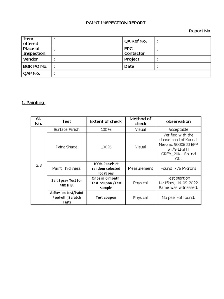 VM 12 Powder Coating Report | PDF