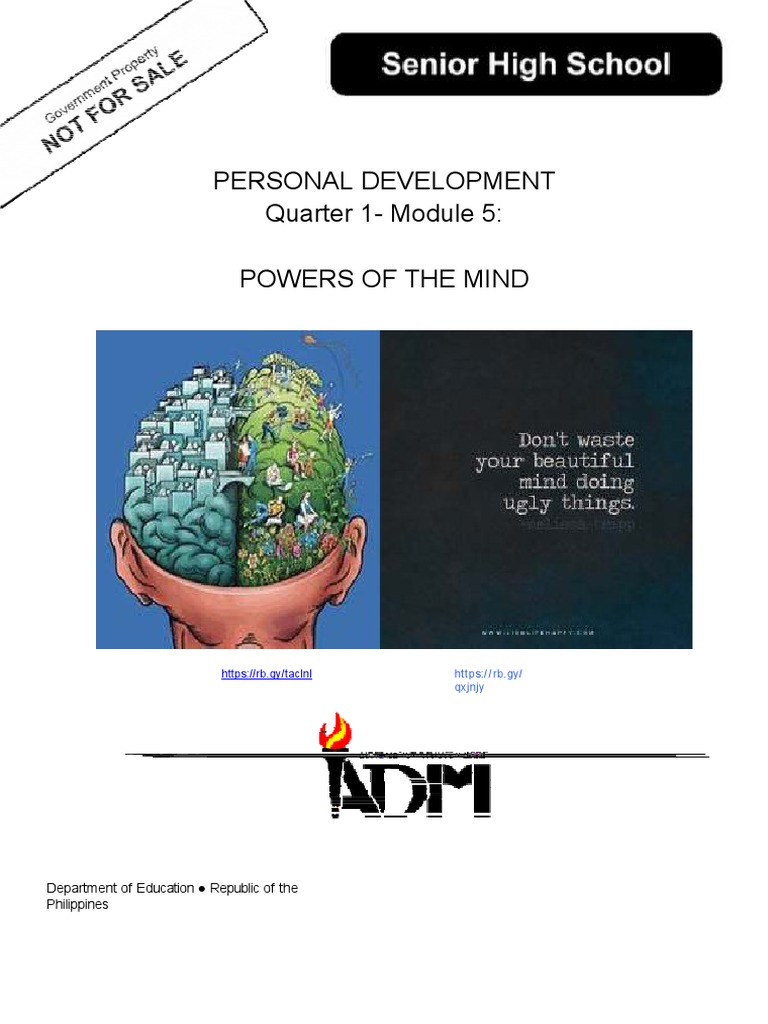 PerDev - Q1 - Module 5 - Powers of The Mind | PDF | Central Nervous System | Cerebral Cortex