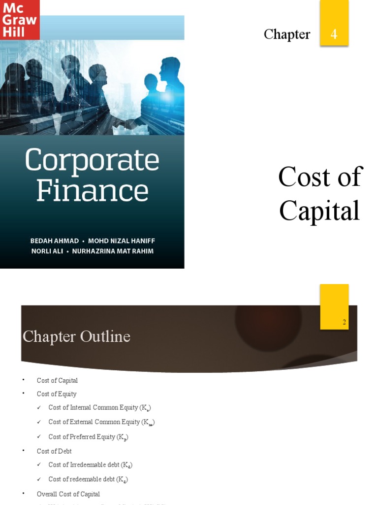 CF 1e PPT Slides Chap04.1 Edited Version | PDF | Cost Of Capital | Preferred Stock