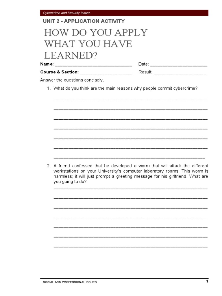 2-Week 6 To 7 - Activity | PDF