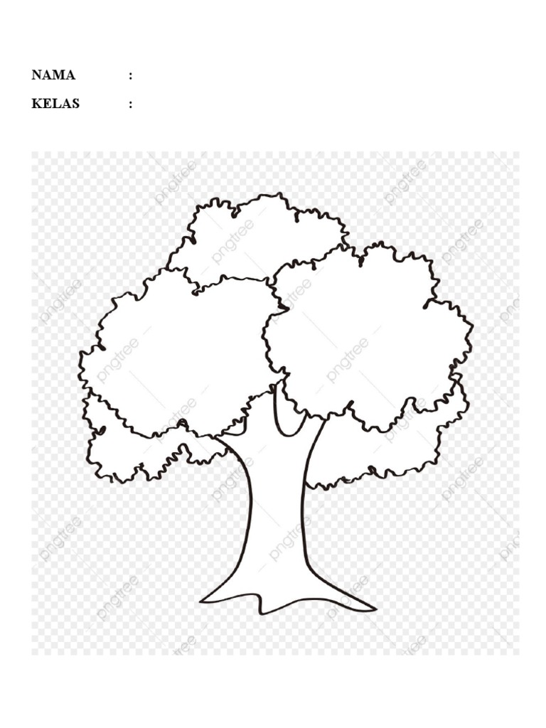 Gambar Pohon Mewarnai | PDF