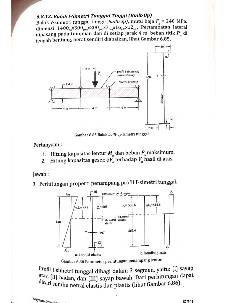 Contoh Soal 2 Plate Girder | PDF