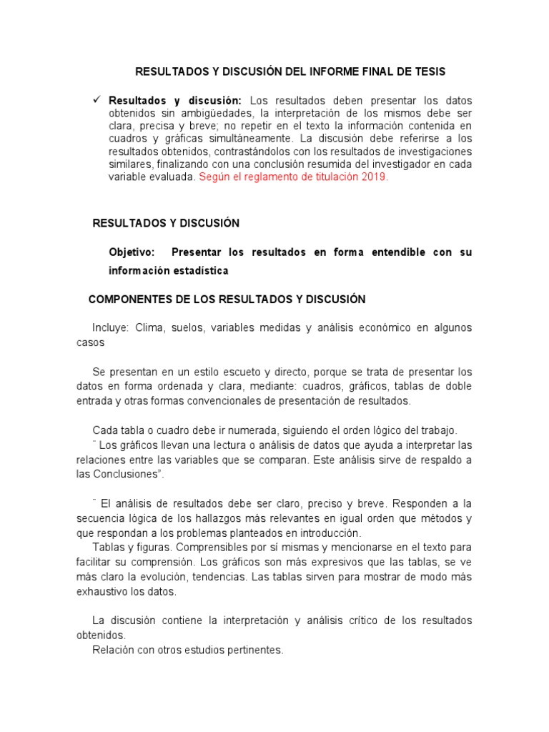 Análisis y Discusión de Resultados en Tesis | PDF | Cognición | Science