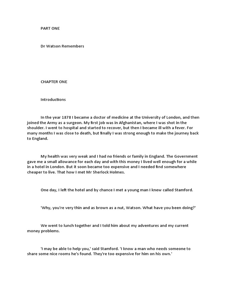 A Study in Scarlet | PDF | Dr. Watson | Sherlock Holmes