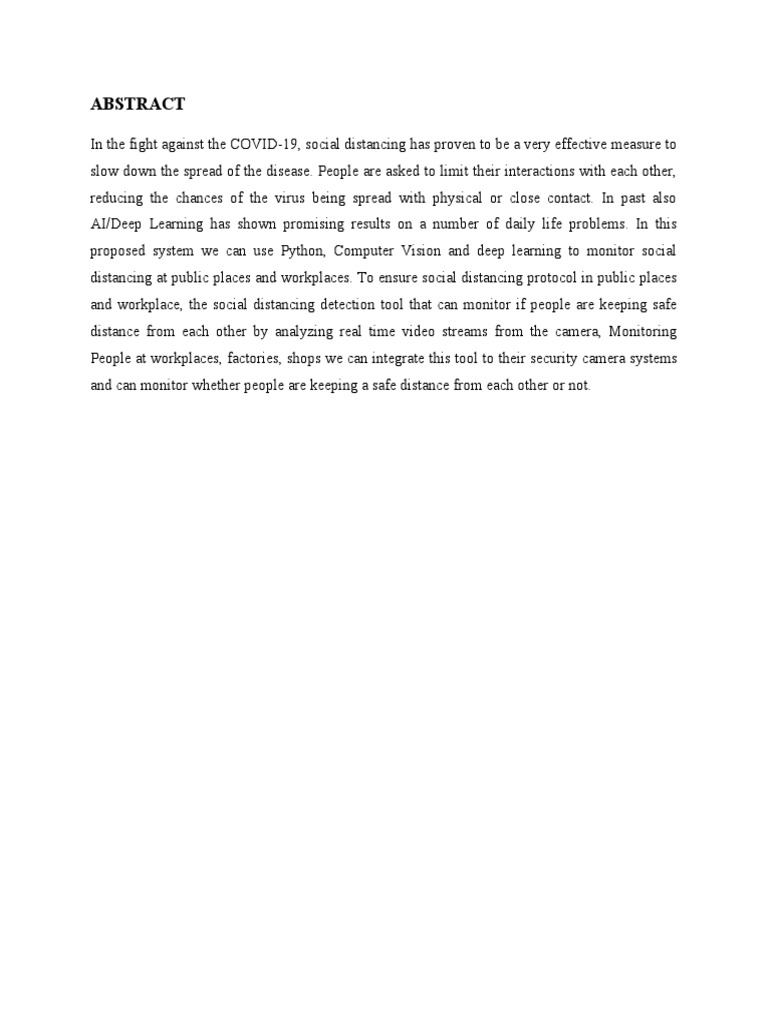 Social Distance | PDF | Deep Learning | Computer Vision
