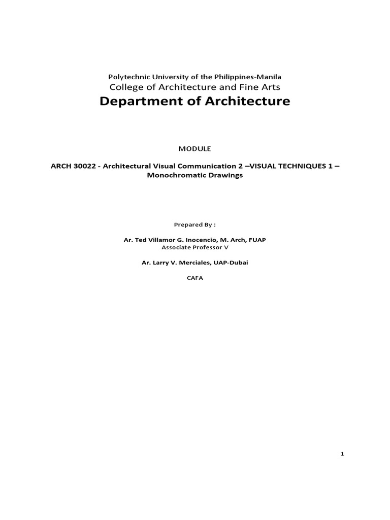 2020 Module - VT 1 | PDF | Composition (Visual Arts) | Pencil