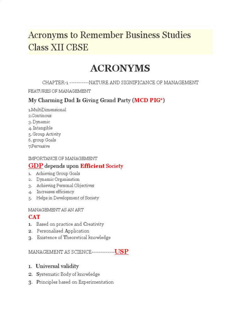 Acronyms BST 12 | PDF | Human Resources | Motivational