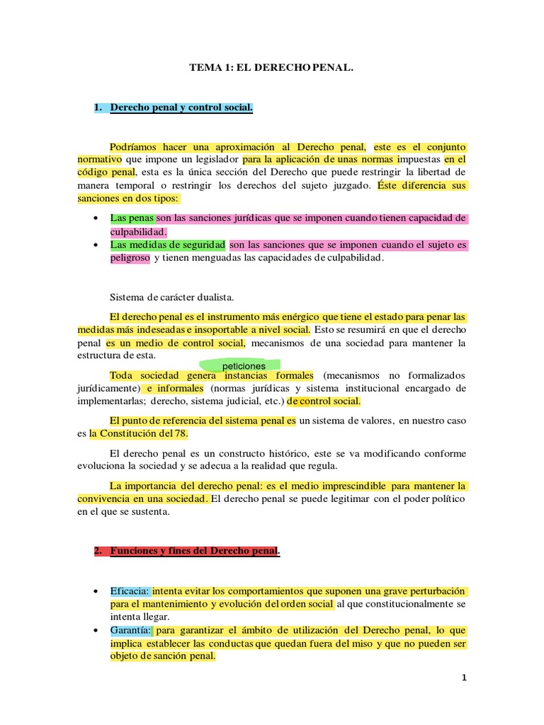 Wuolah Free TEMA 1 LIMPIO - Gulag - Free | PDF | Derecho penal | Esfera pública