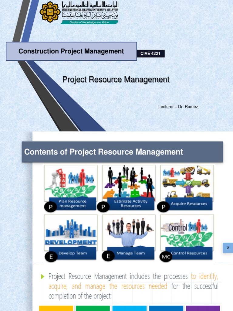 Construction Resource Management | PDF | Project Management | Leadership