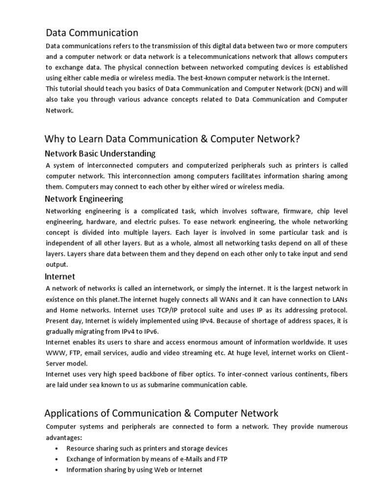 Computer Network Pdf Network Topology Computer Network