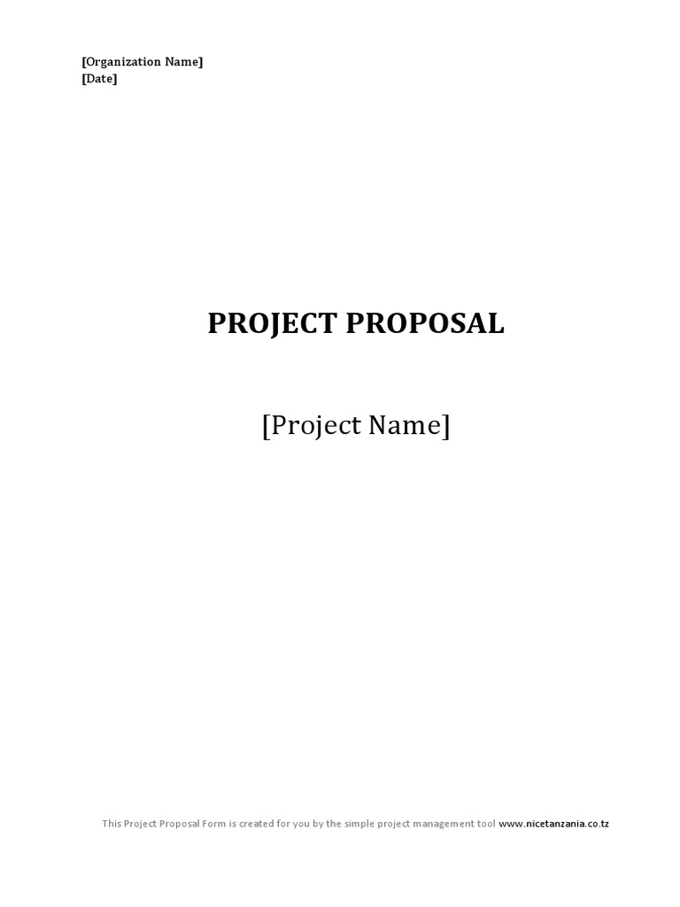 Generic Project Proposal Template | PDF | Project Management | Evaluation