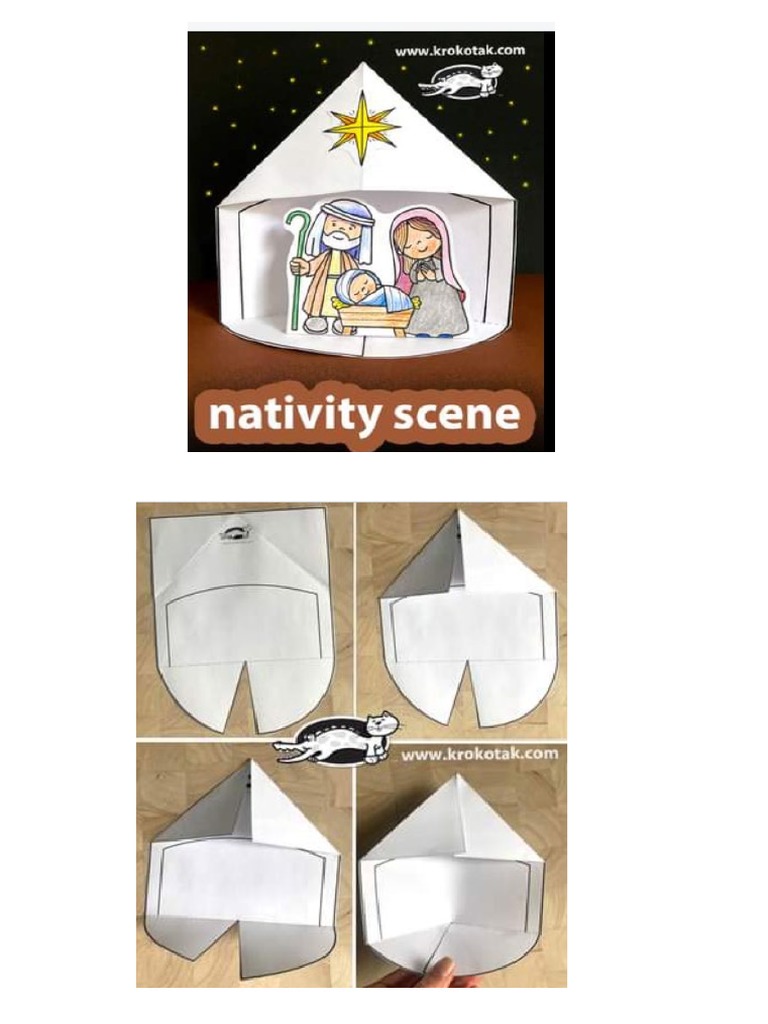 Nativity Scene Crafts For Kids | PDF