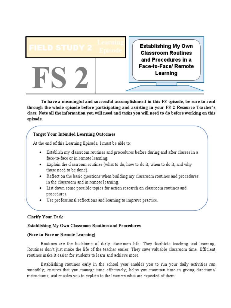 Episode 8 | Download Free PDF | Classroom | Learning
