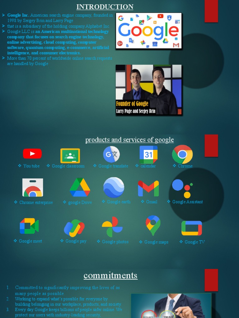 Introduction On Goole | PDF | Computing | Business