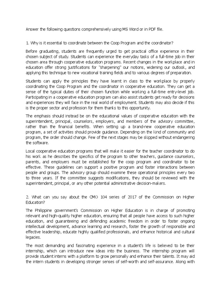 AT8 | PDF | Internship | Job Hunting