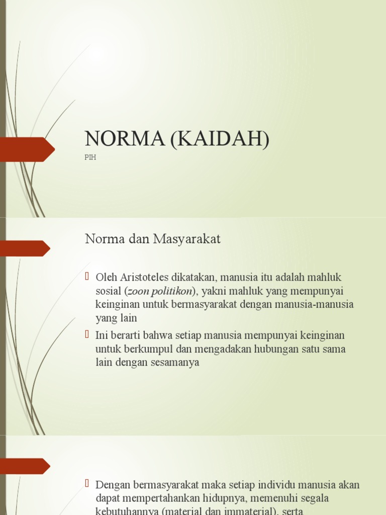 Norma (Kaidah) | PDF