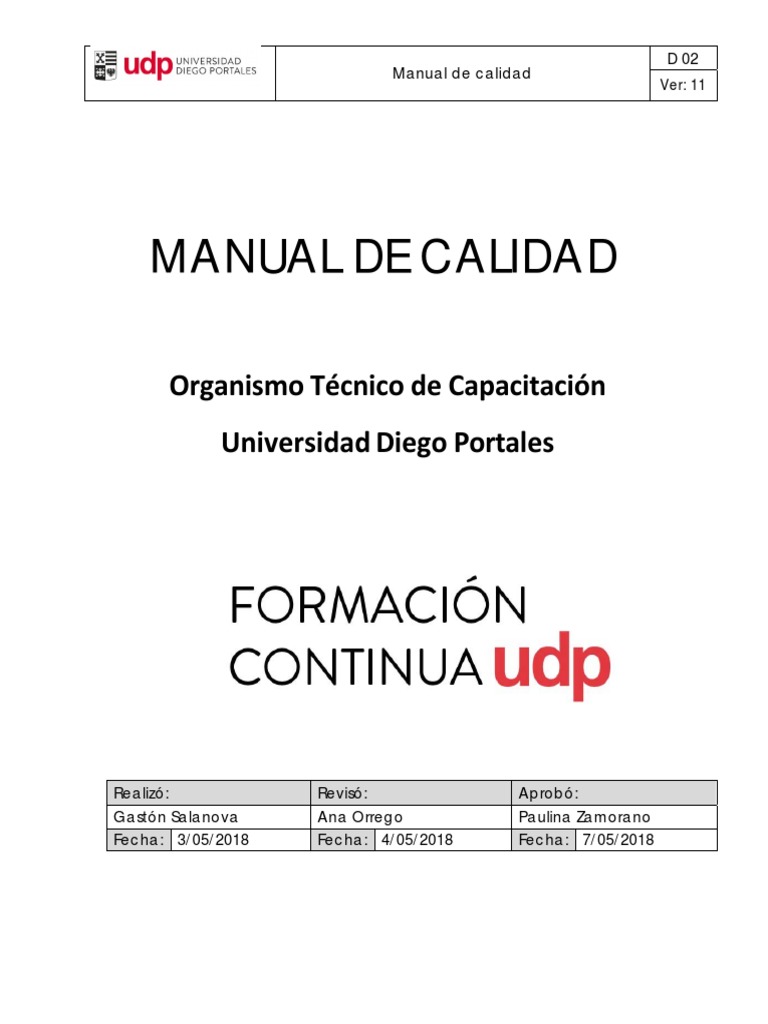Manual de Calidad | PDF | Calidad (comercial) | Gestión de la calidad