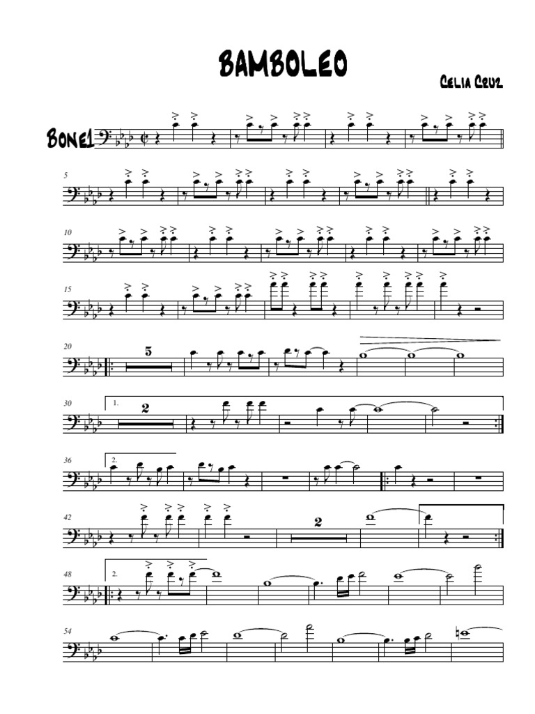 Bamboleo Trombone I | PDF