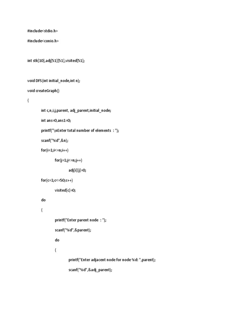 DFS | Download Free PDF | Computer Programming | Algorithms And Data Structures