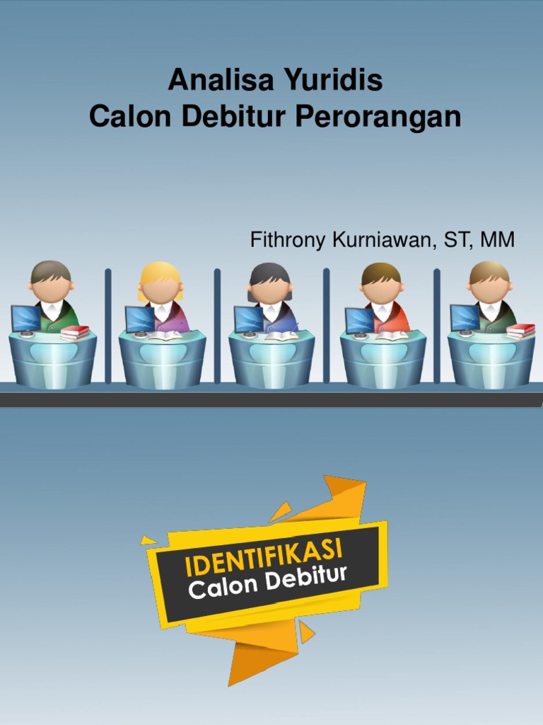 Analisa Yuridis Calon Debitur Perorangan: Fithrony Kurniawan, ST, MM | PDF
