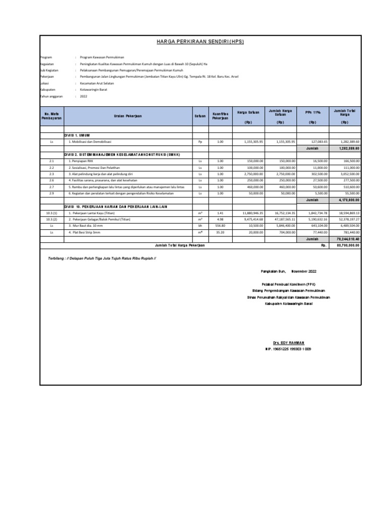 Baru Jl. Tempala Kel. Baru Tiang 4 M | PDF