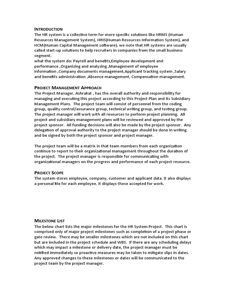 Management Plan | PDF | Business | Systems Engineering