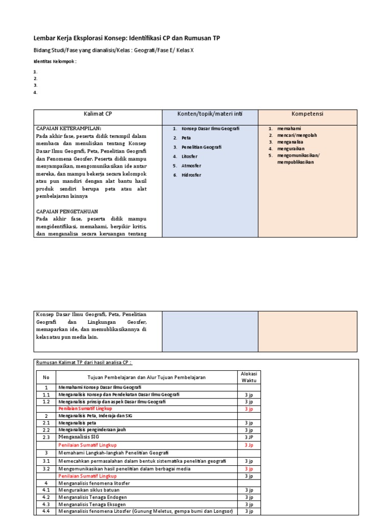 LK 1 Analisis CP Dan Rumusan TP EDIT | PDF