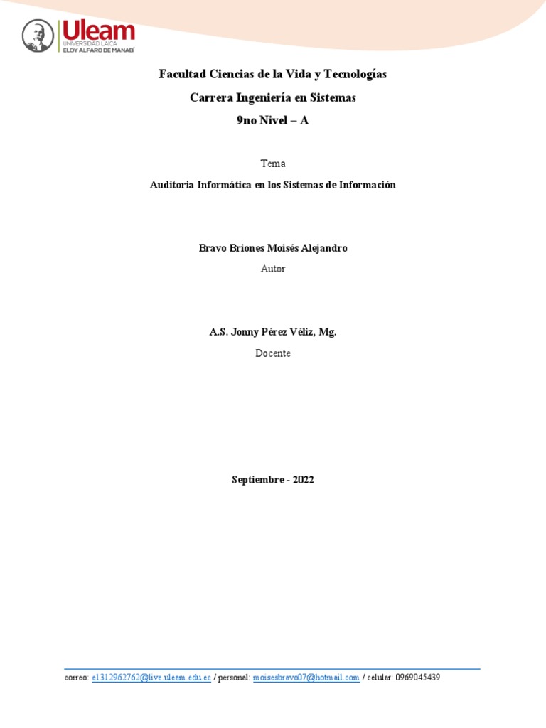 Auditoria Informática 1T | PDF | Cobit | Auditoría Auditoria Informática 1T | PDF | Cobit | Auditoría