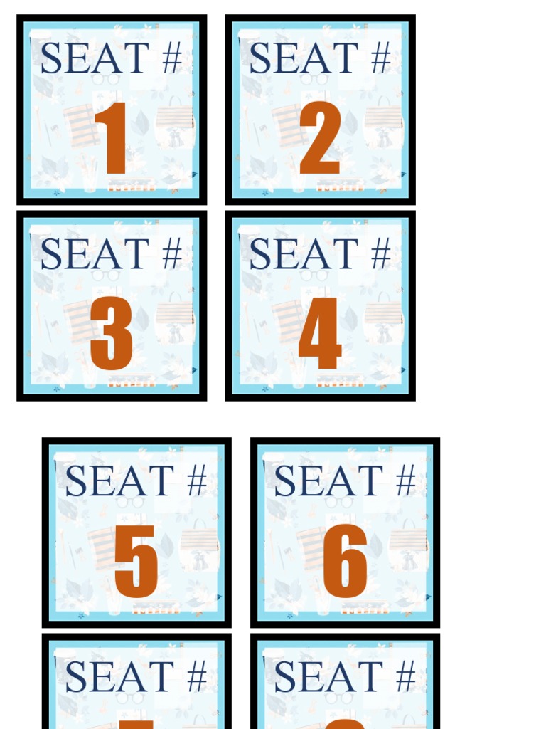 Seat Number | PDF