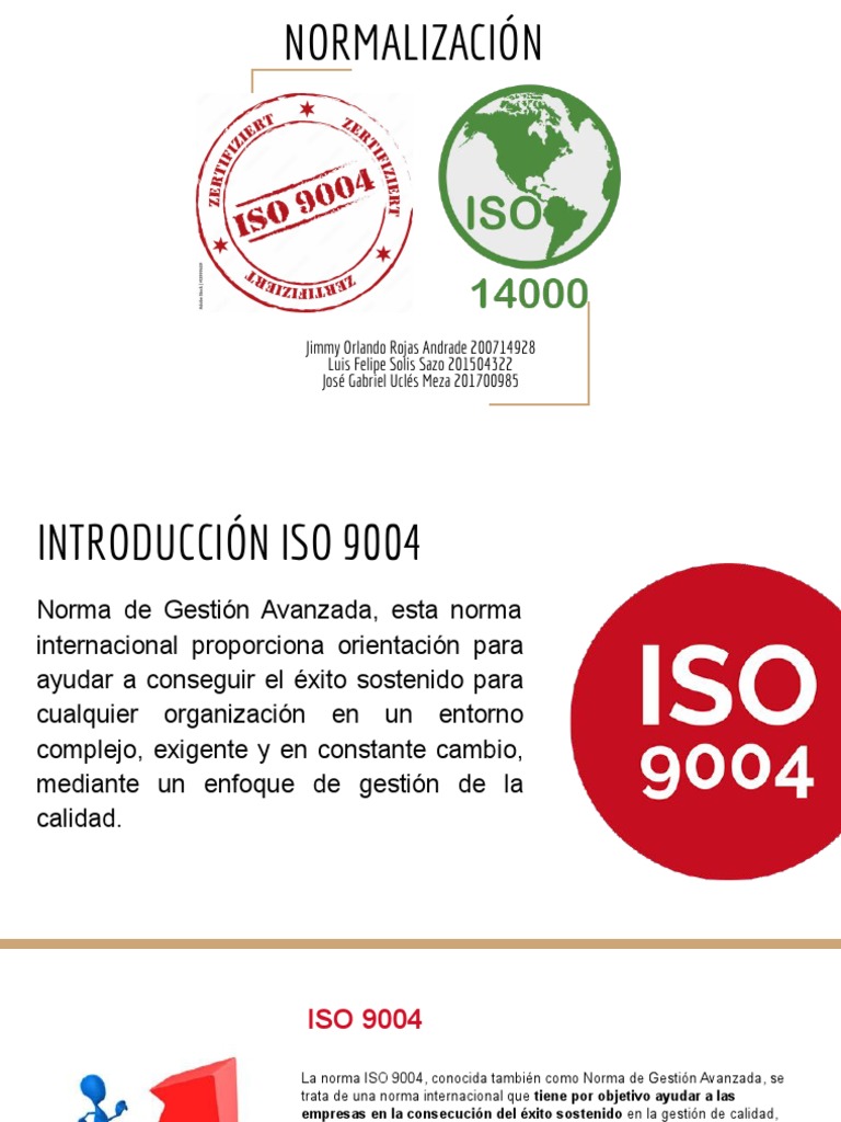 Normas Iso 9004 y 14000 | PDF | Business | Economias