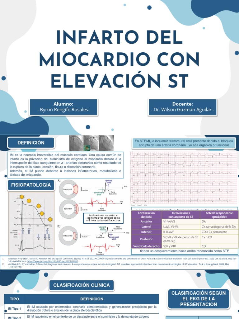 Infarto de Miocardio: Guía Clínica | PDF | Infarto de miocardio | Isquemia