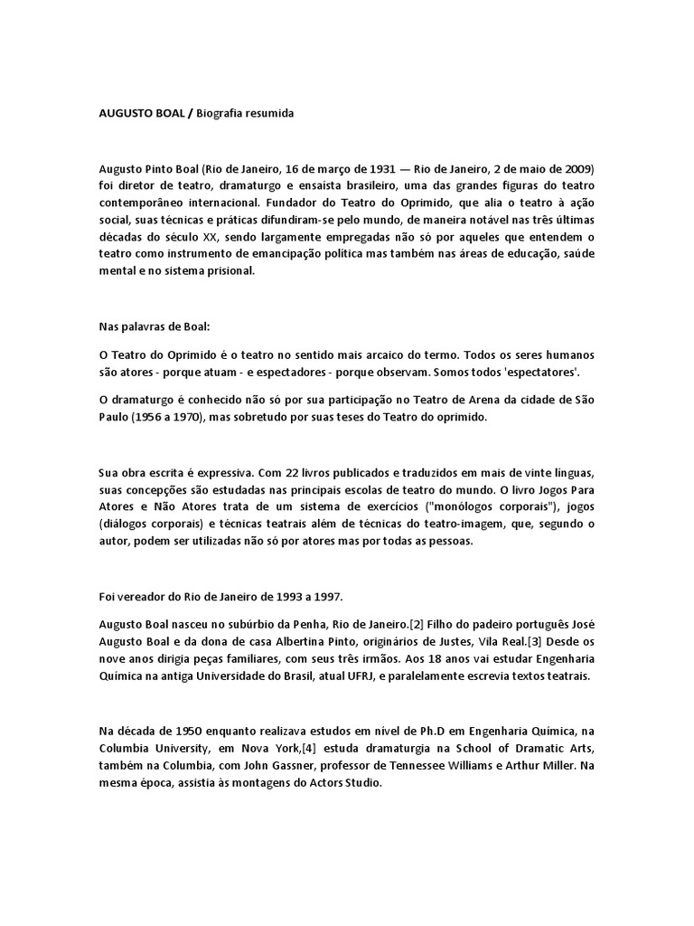 Augusto Boal | PDF