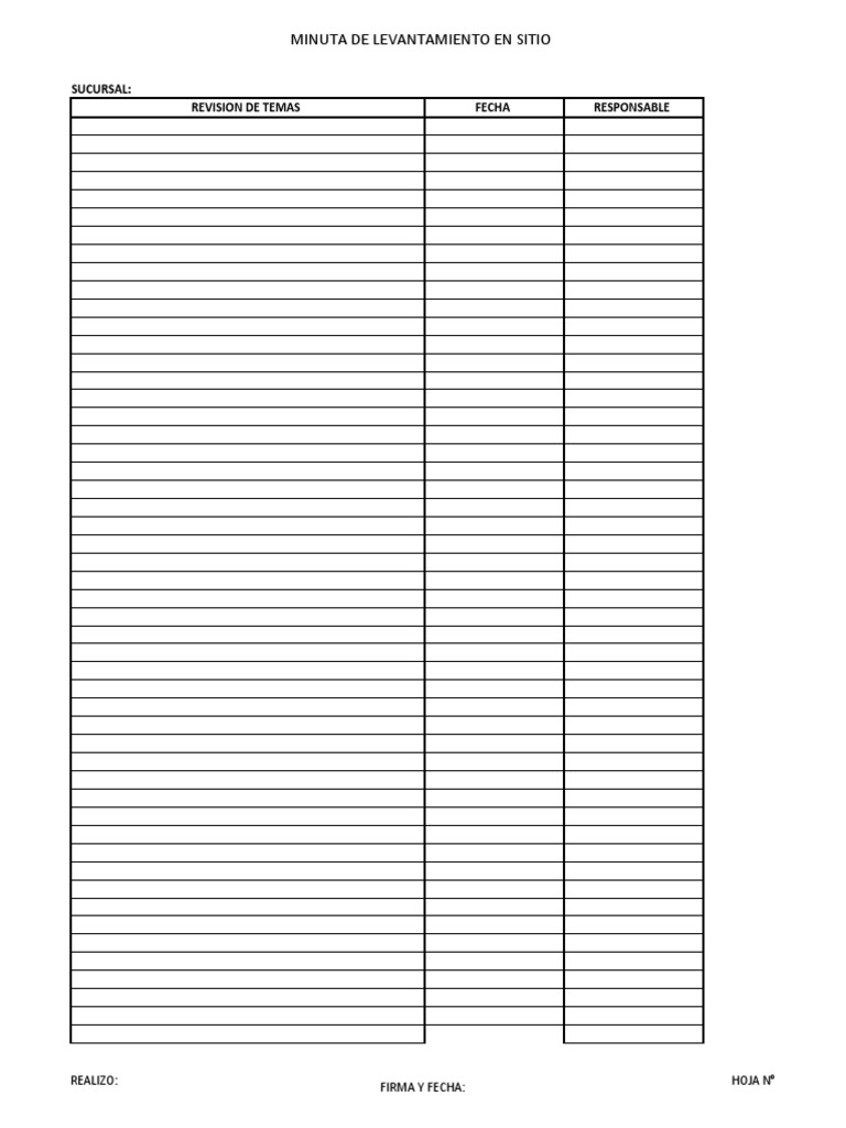 Formato Minuta Hoja 2 | PDF