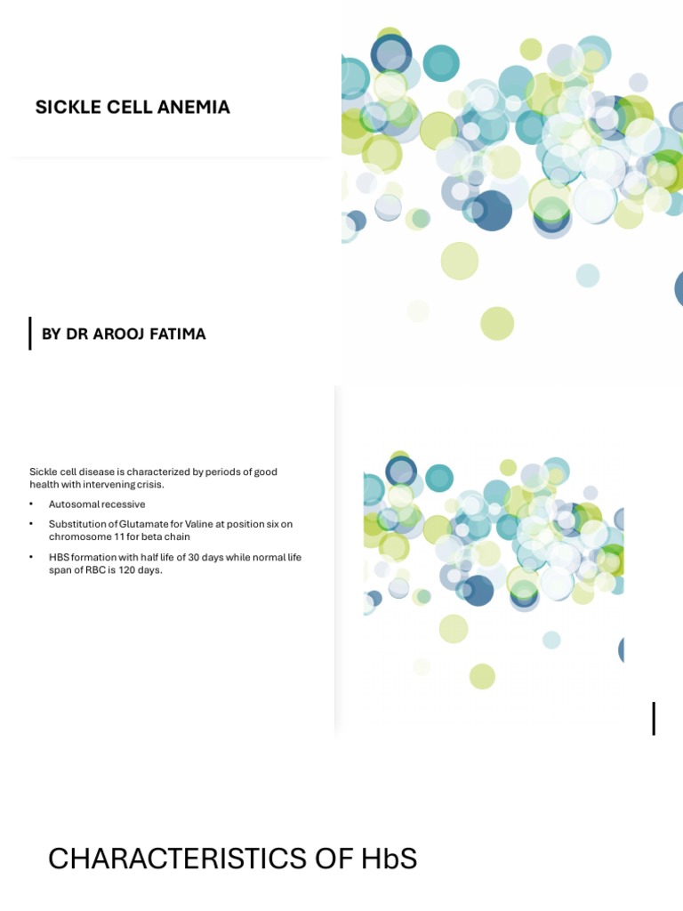 Sickle Cell Anemia | PDF | Clinical Medicine | Diseases And Disorders