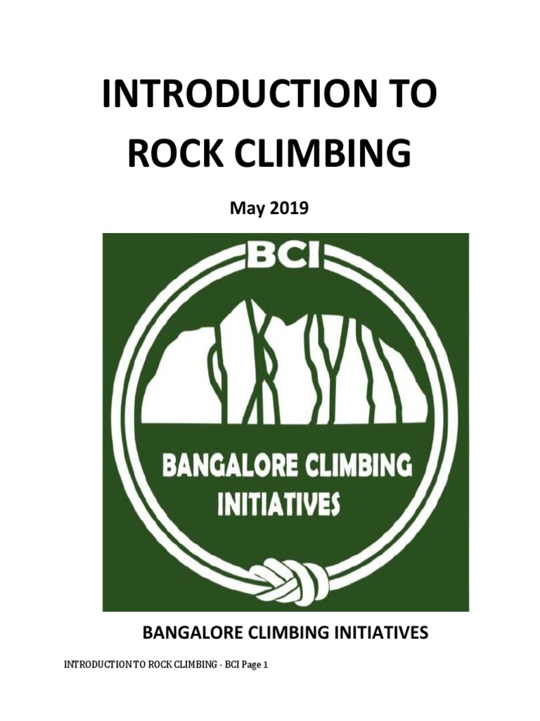 BCI - Introduction To Rock Climbing | PDF | Rock Climbing | Knot